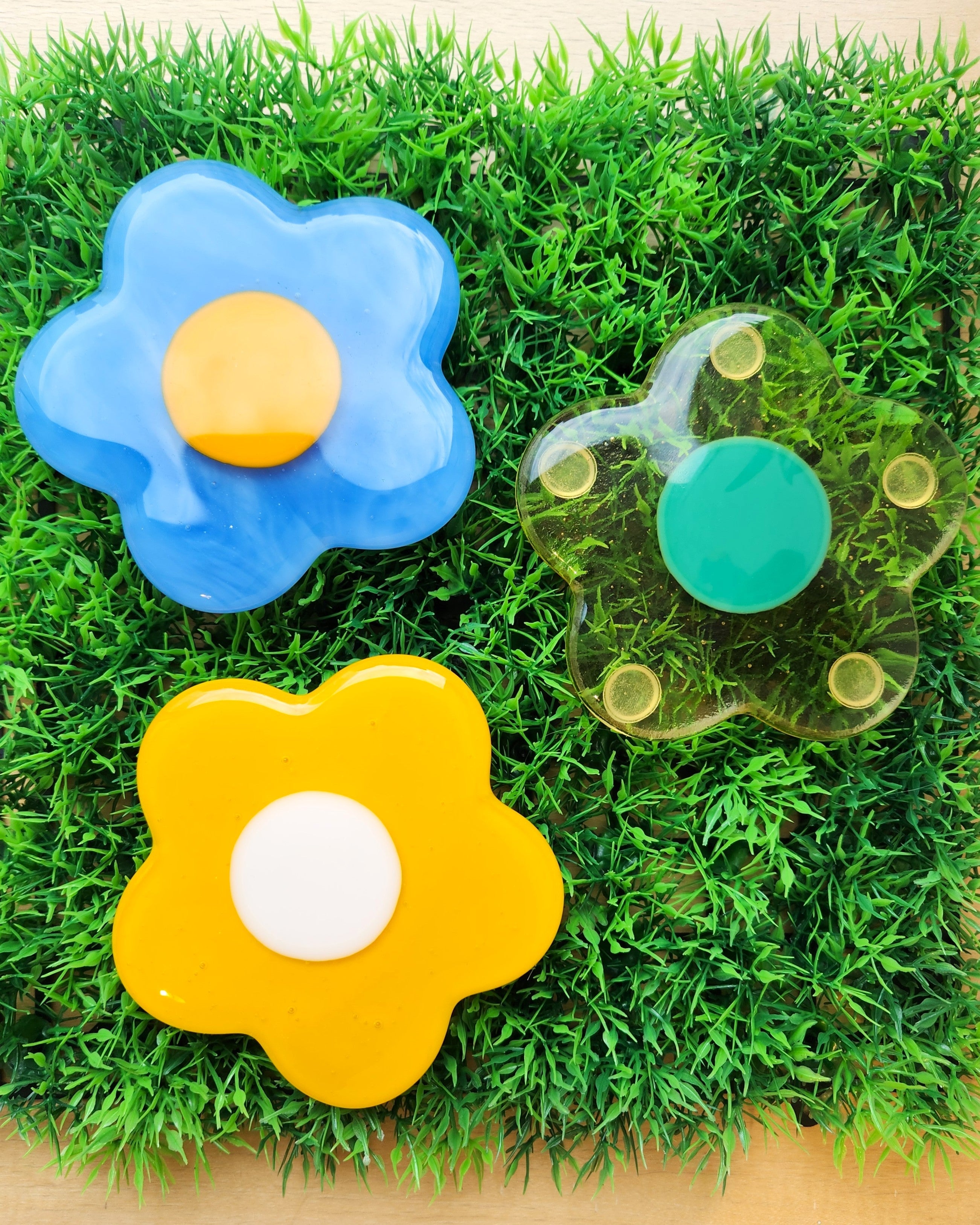 Glass Flower Coasters – AGH Shop